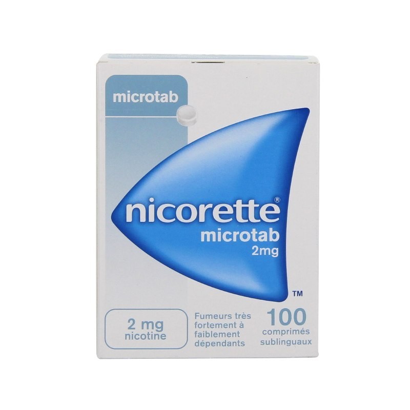 Nicorette microtab 2mg 100 compriméq sublinguaux | Izyshop